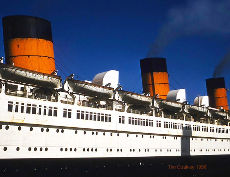 RMS Queen Mary in 1956. | Pat Coakley